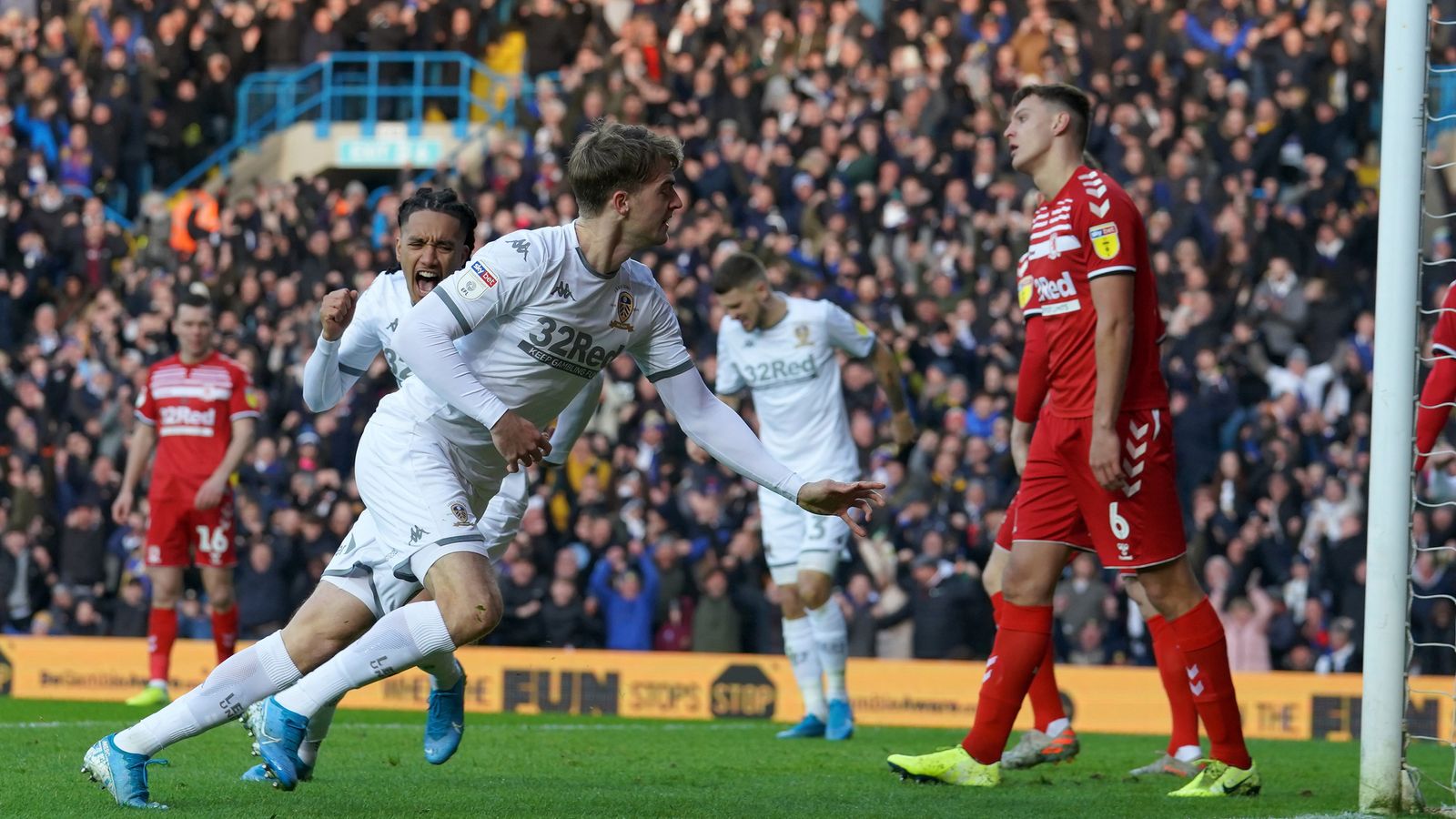 Leeds 4-0 Middlesbrough: United go top after thumping Boro | Football ...