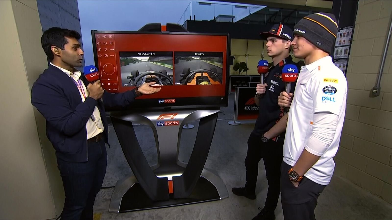Max vs Lando at the SkyPad! | F1 News | Sky Sports