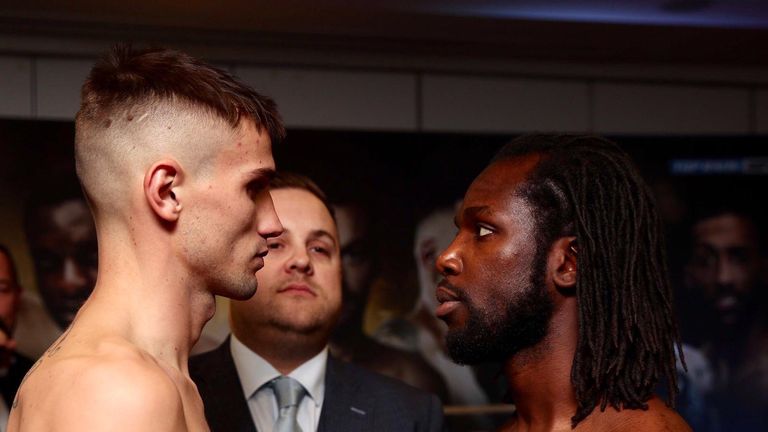 The Golden Contract: Ohara Davies stares down undefeated Logan Yoon at weigh-in | Boxing News ...