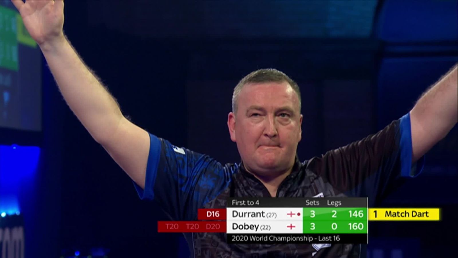 Durrant beats Dobey with 146 checkout | Darts News | Sky Sports