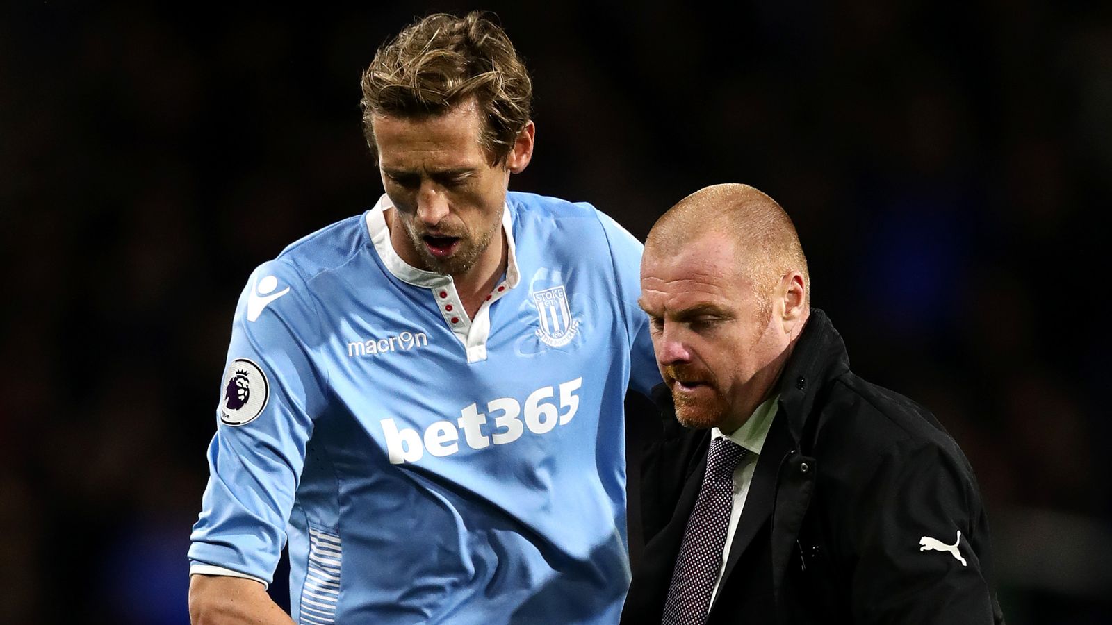 Burnley boss Sean Dyche enjoying Peter Crouch's audio books | Football ...