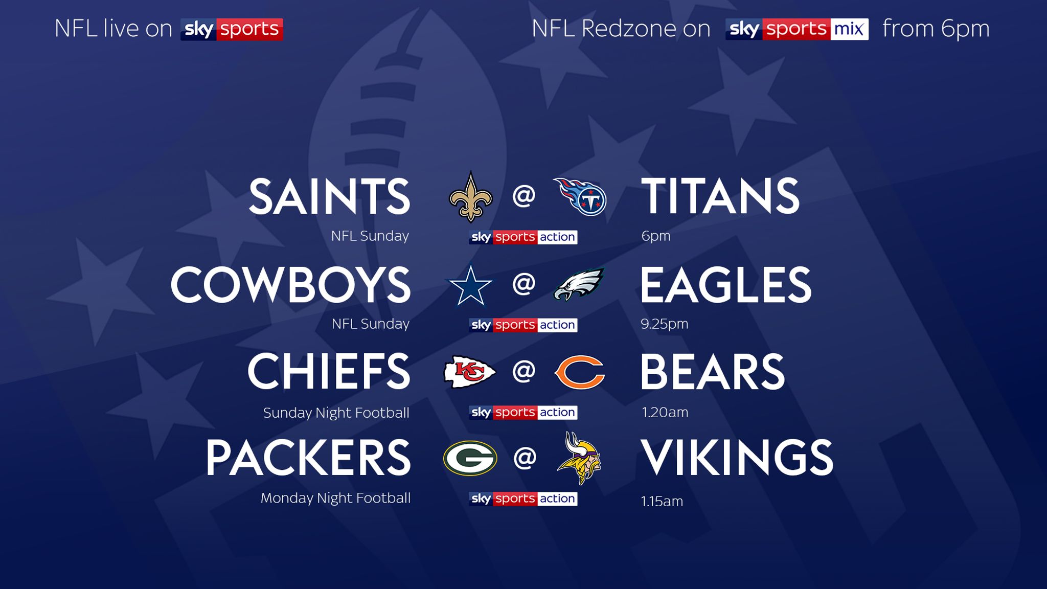 NFL Week 16 on Sky Sports: Texans at Buccaneers, Bills at Patriots ...