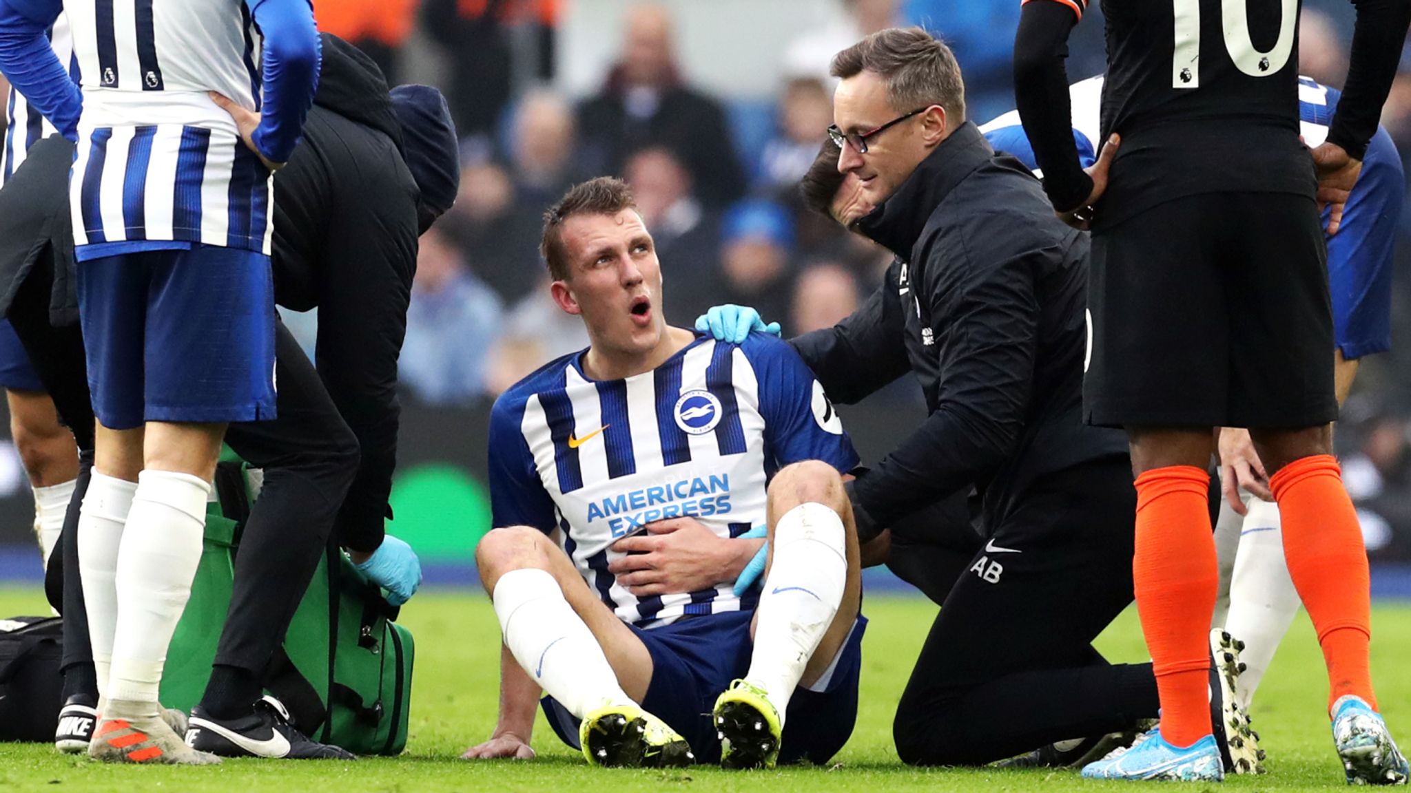 Brighton defender Dan Burn out injured for six to eight weeks ...