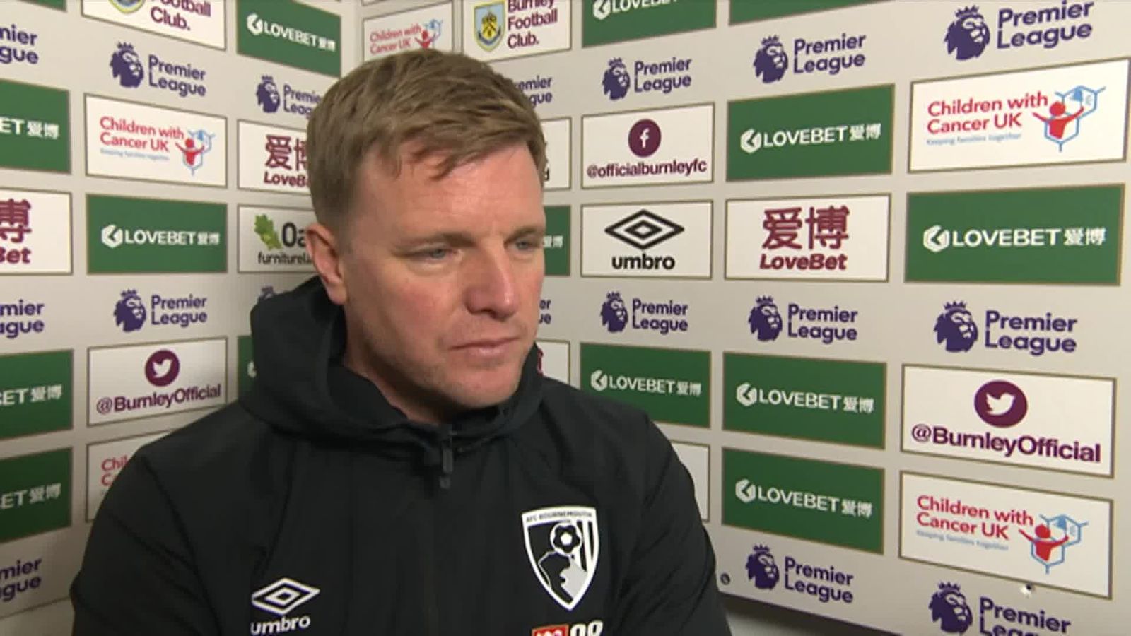 Howe: Nice to return to Burnley | Football News | Sky Sports