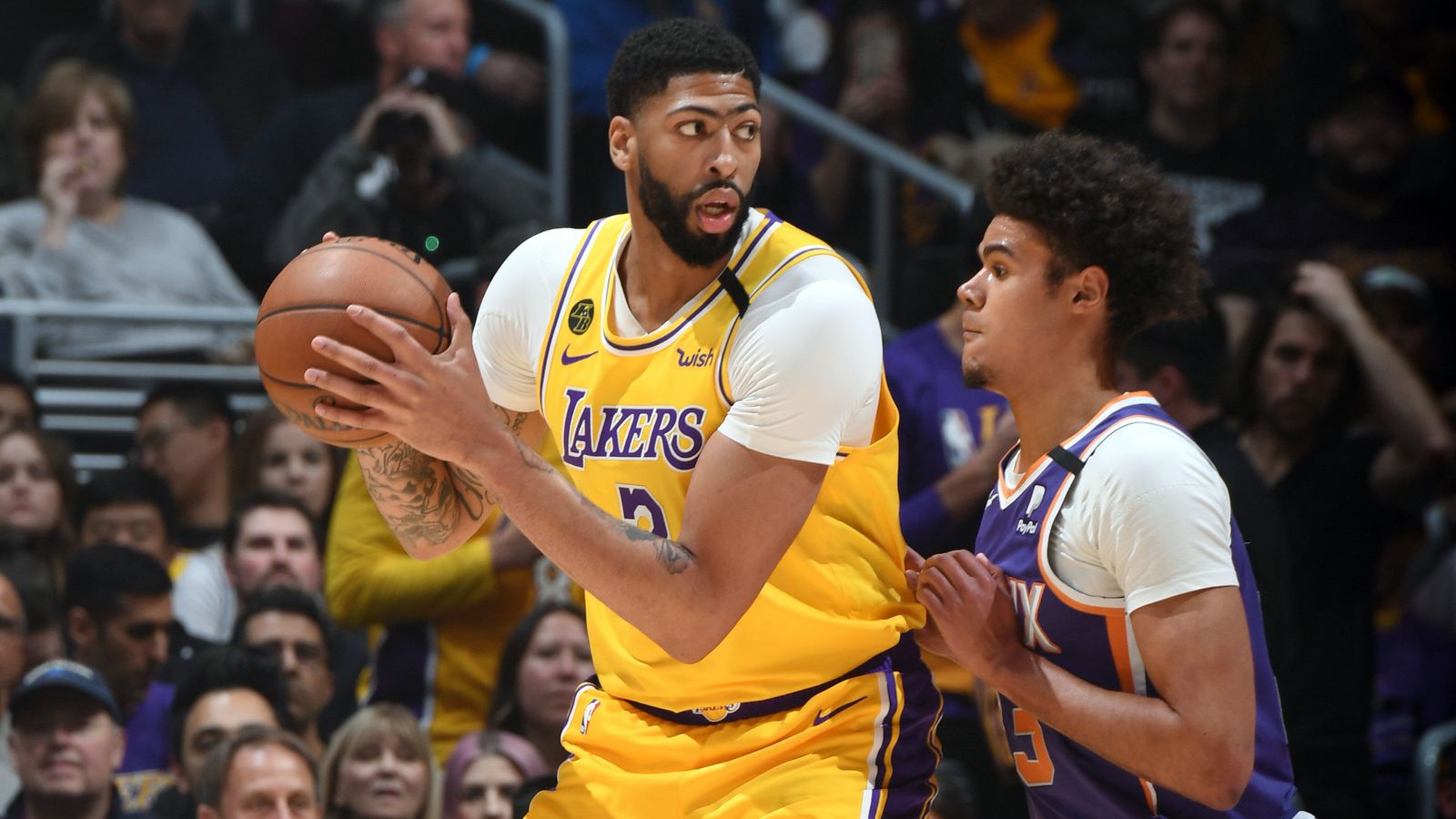 Anthony Davis posts double-double in Los Angeles Lakers blowout win over Phoenix Suns | NBA News ...