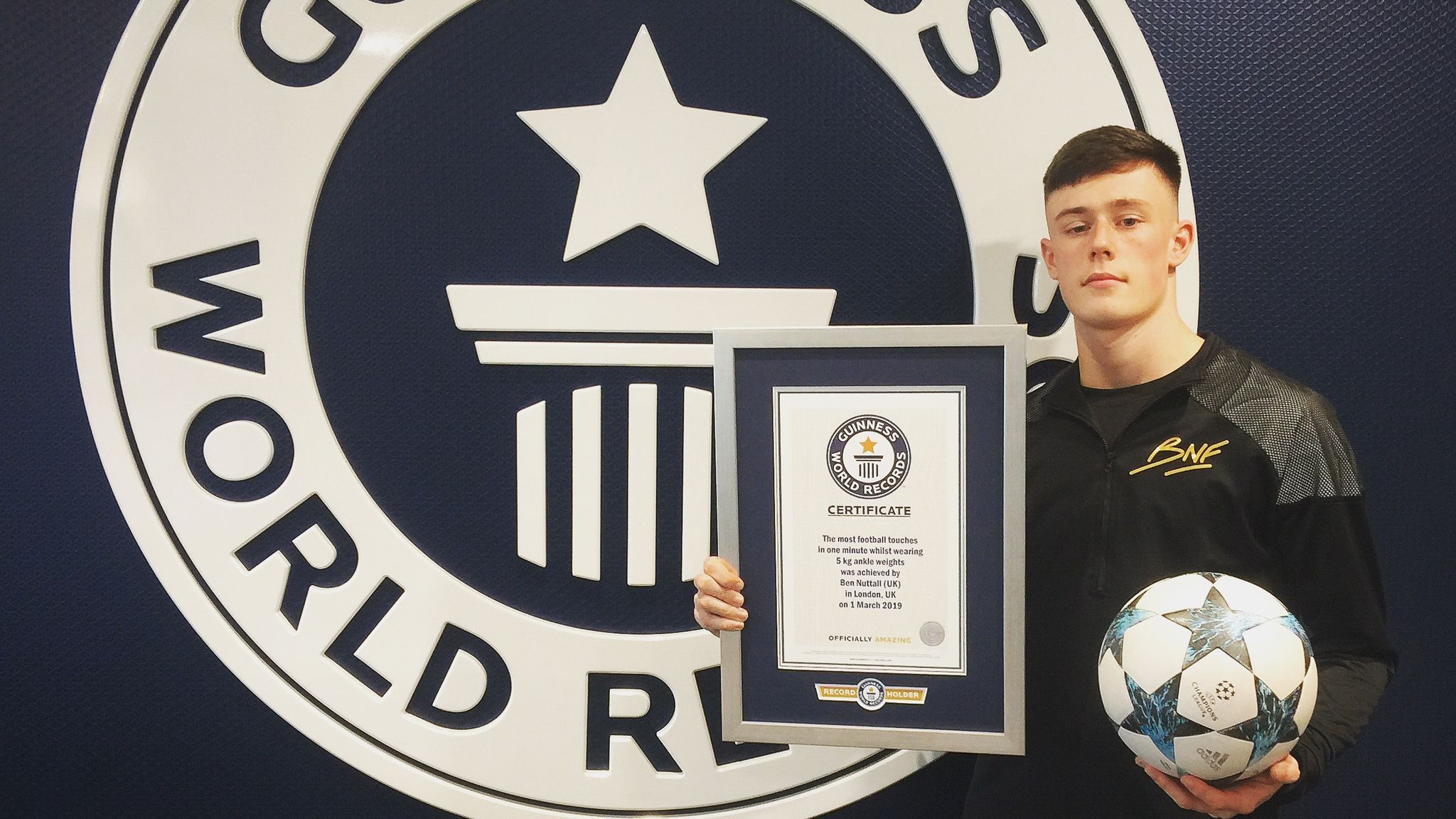 Ben Nuttall is the footballer turned world-record-breaking freestyler ...