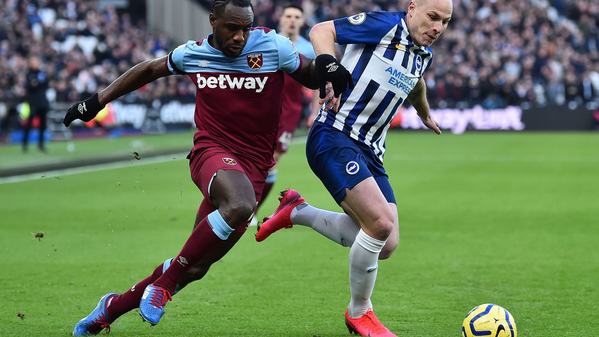 West Ham 3-3 Brighton: VAR awards Glenn Murray equaliser as Seagulls ...