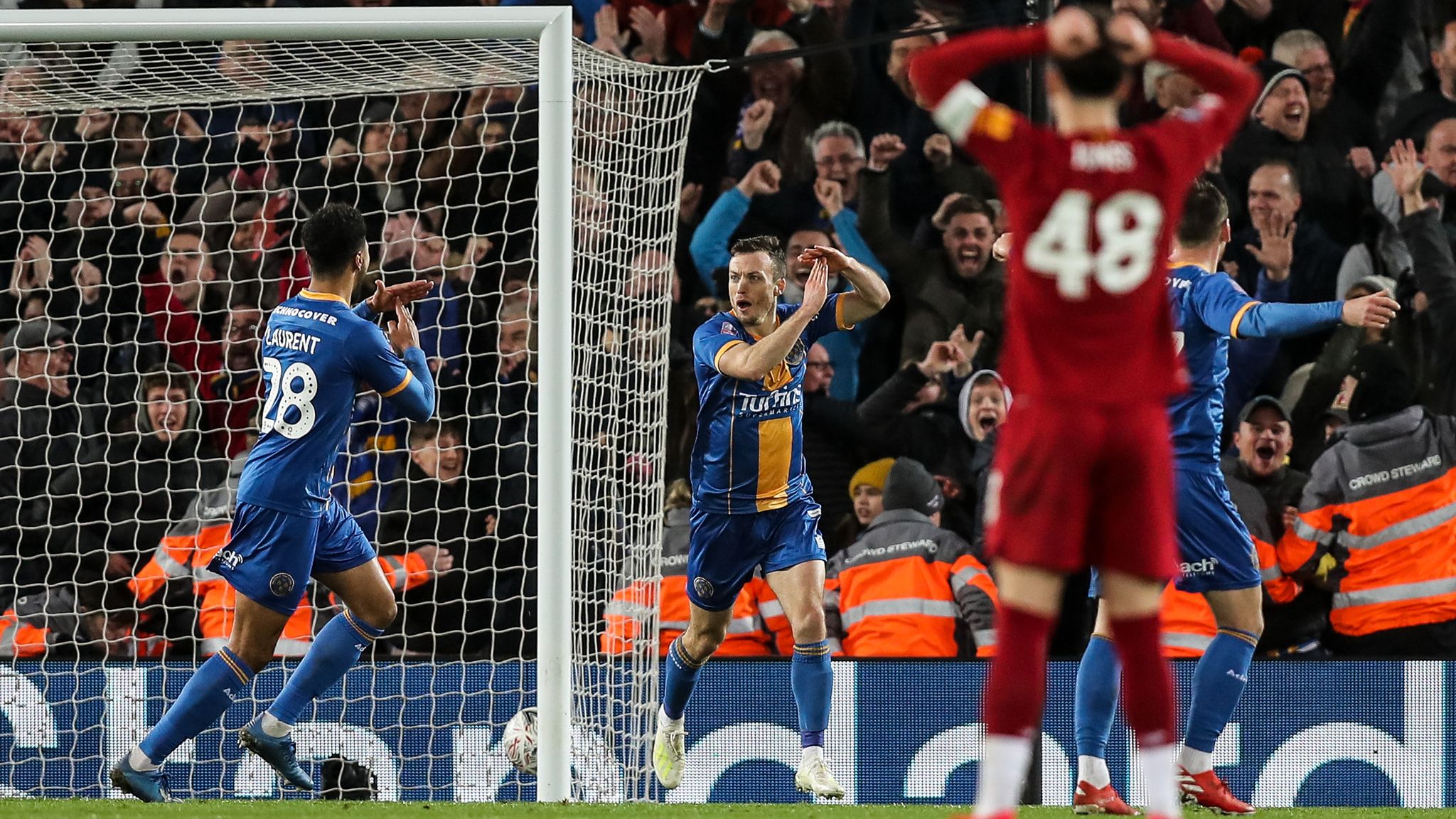 Liverpool 1-0 Shrewsbury: Ro-Shaun Williams' own goal gives young Reds ...