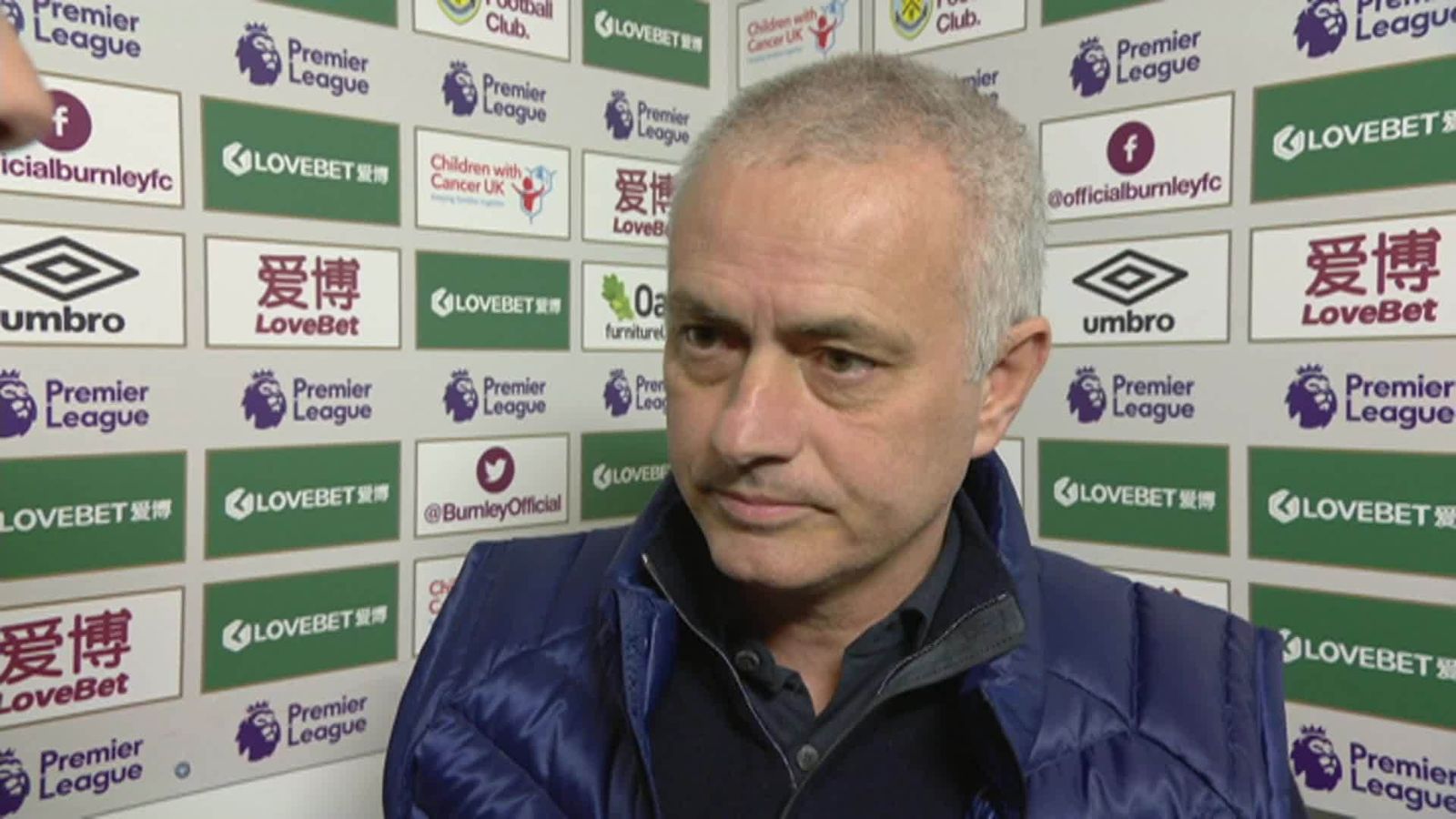 Jose's abrupt finish to pre-match interview | Football News | Sky Sports
