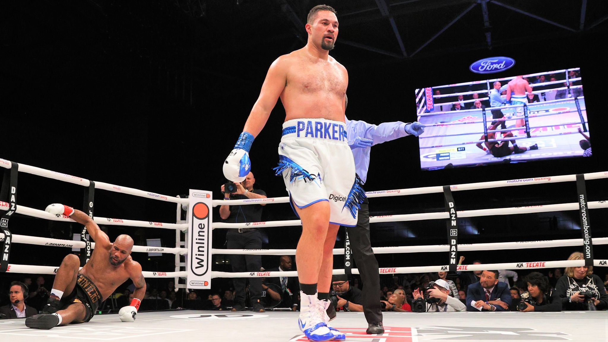 Joseph Parker pounds Shawndell Winters to a halt in fifth round ...