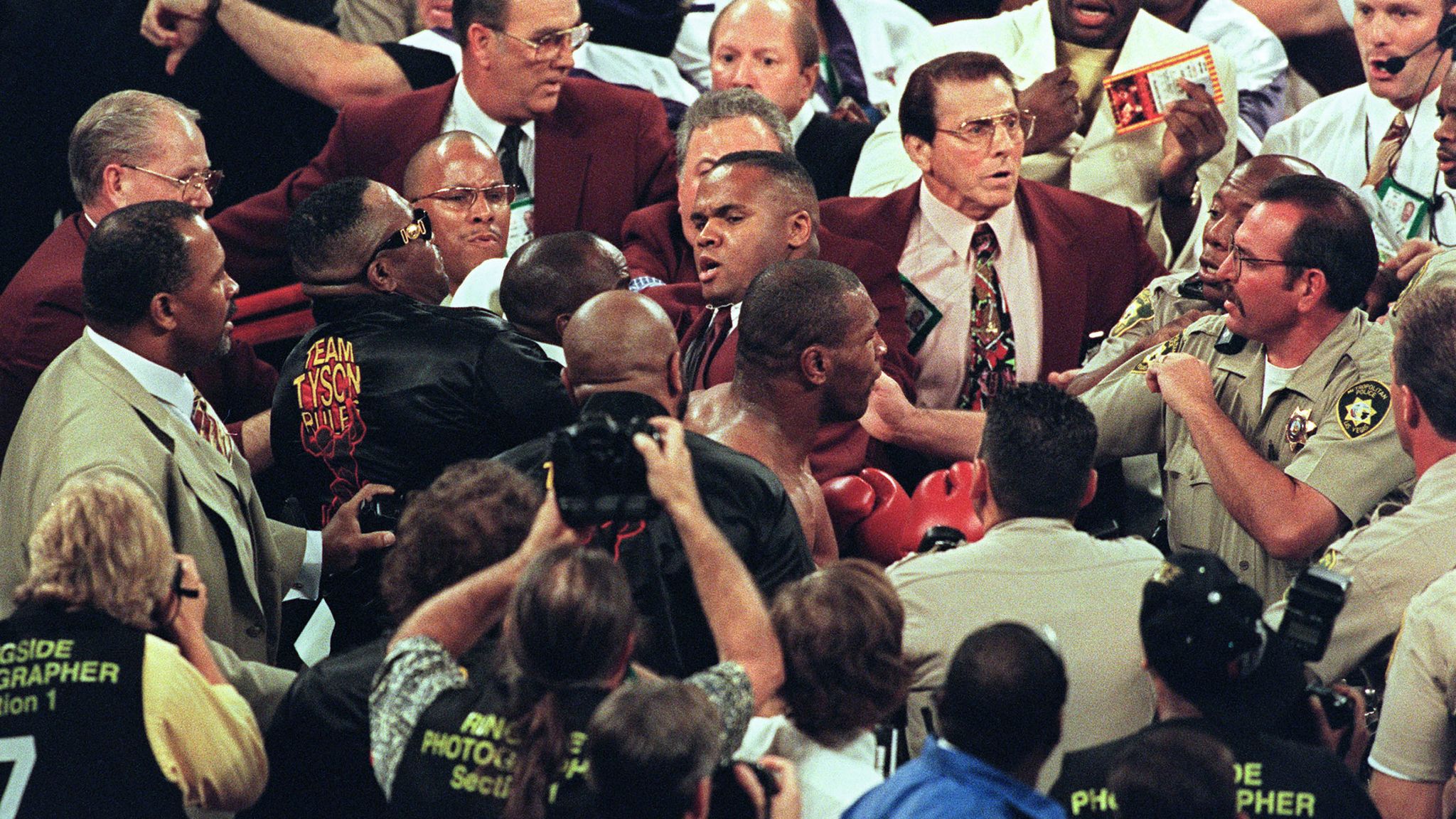 How Mike Tyson shut down Las Vegas amid a riot, a mangled ear and some ...