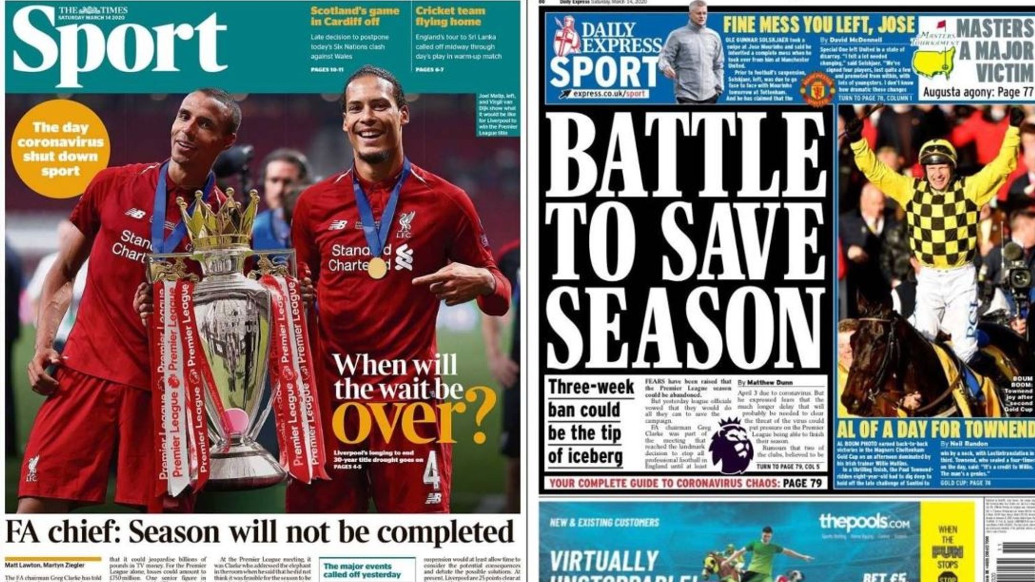 Premier League season should be declared null and void if it's not ...