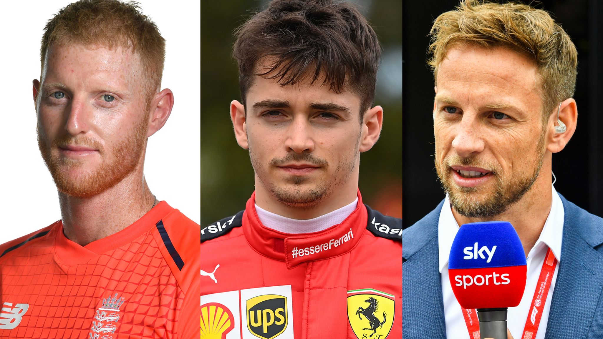 F1 Virtual GP: Charles Leclerc, Ben Stokes, Jenson Button on the grid ...