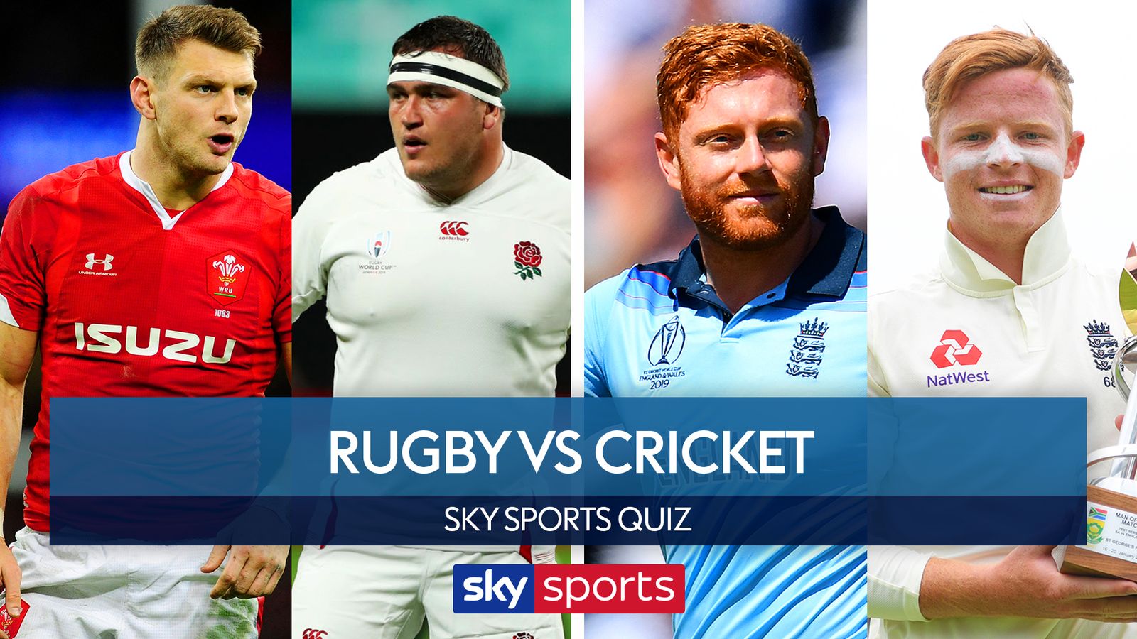 Sports Stars Quiz: Rugby vs Cricket - Dan Biggar and Jamie George vs ...