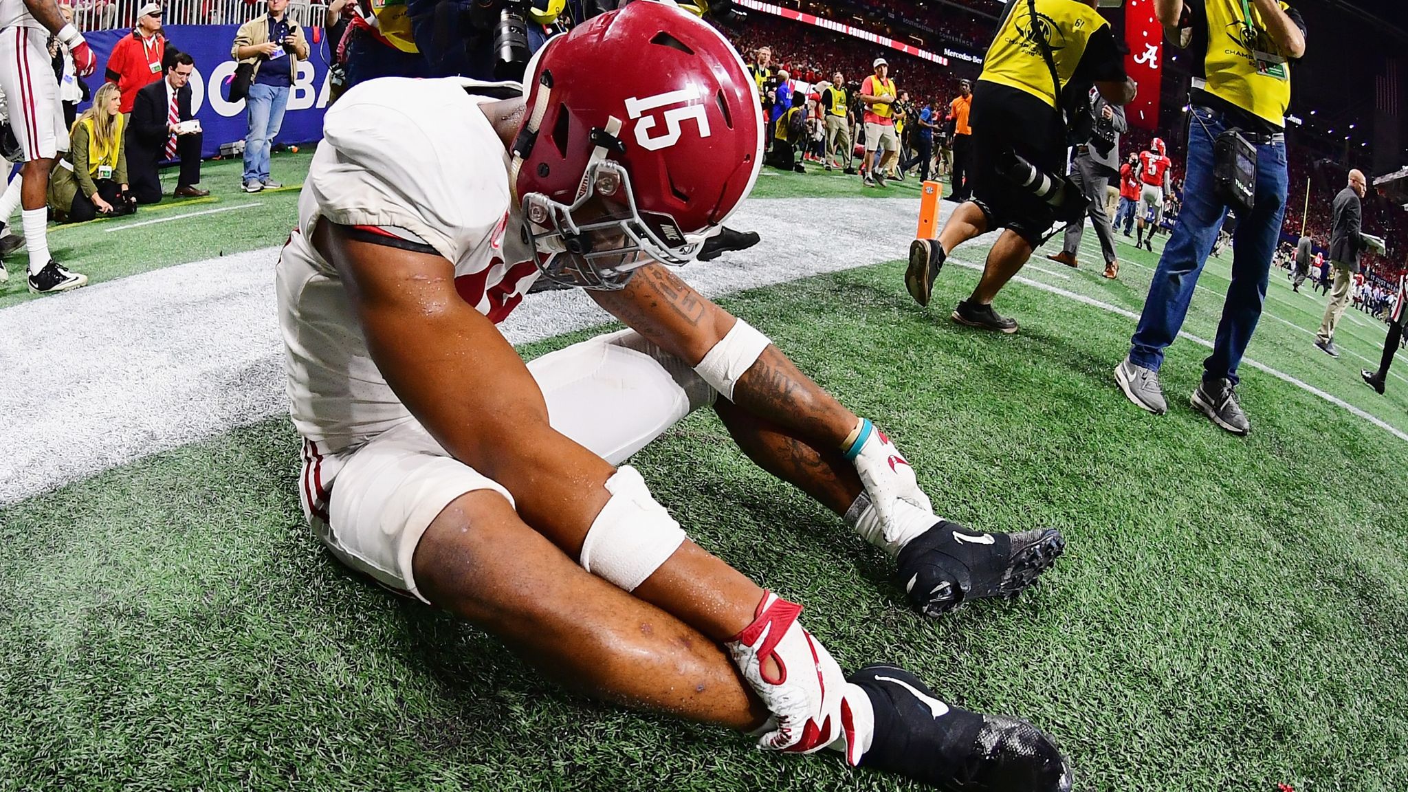 Xavier McKinney exclusive: the NFL Draft, dinner with Deontay Wilder ...