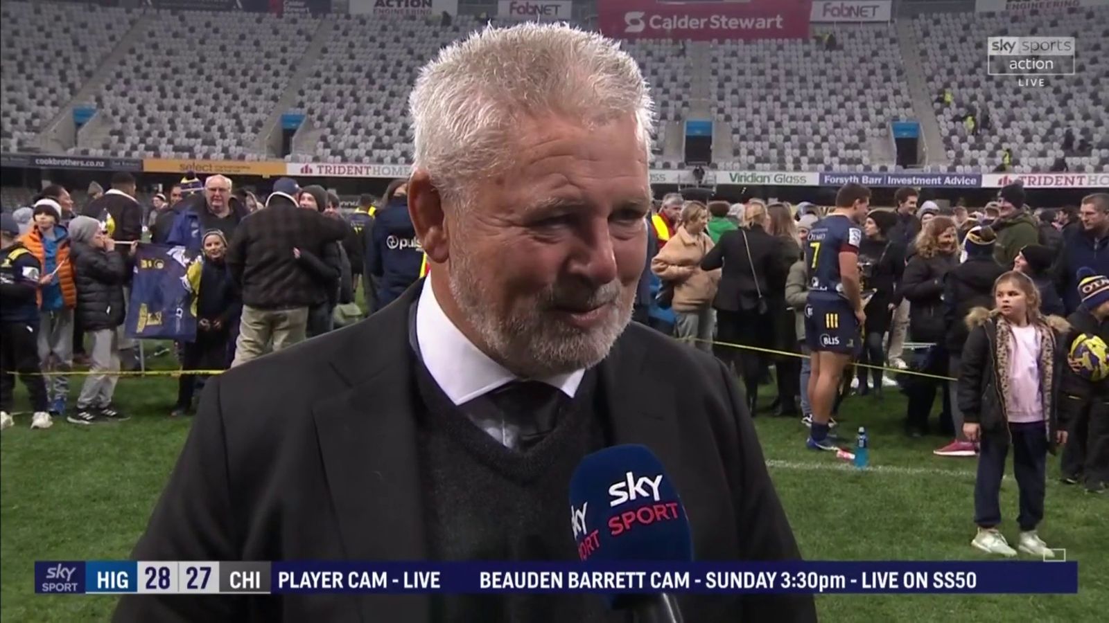 Warren Gatland reacts to son Bryn's winning Drop-Goal | Rugby Union ...