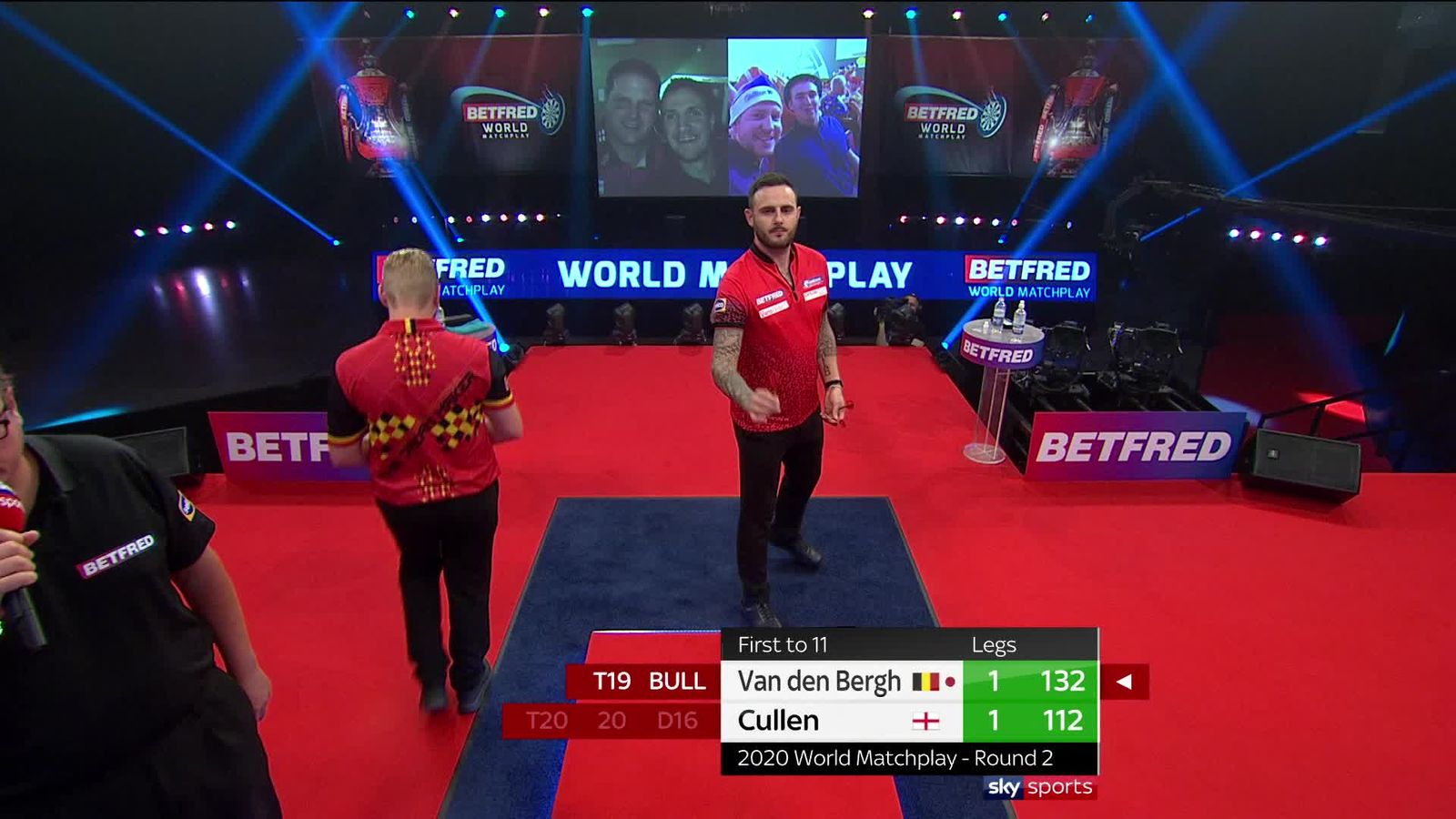 Cullen breaks throw with 112 checkout | Darts News | Sky Sports