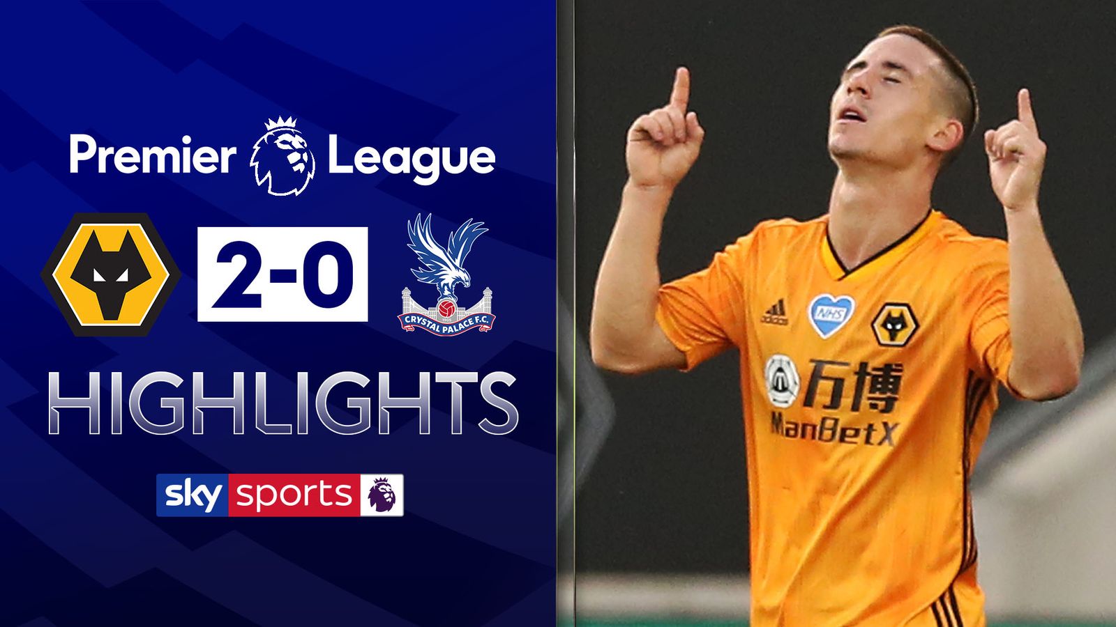 Wolves 2-0 Crystal Palace: Daniel Podence, Jonny goals close hosts in ...