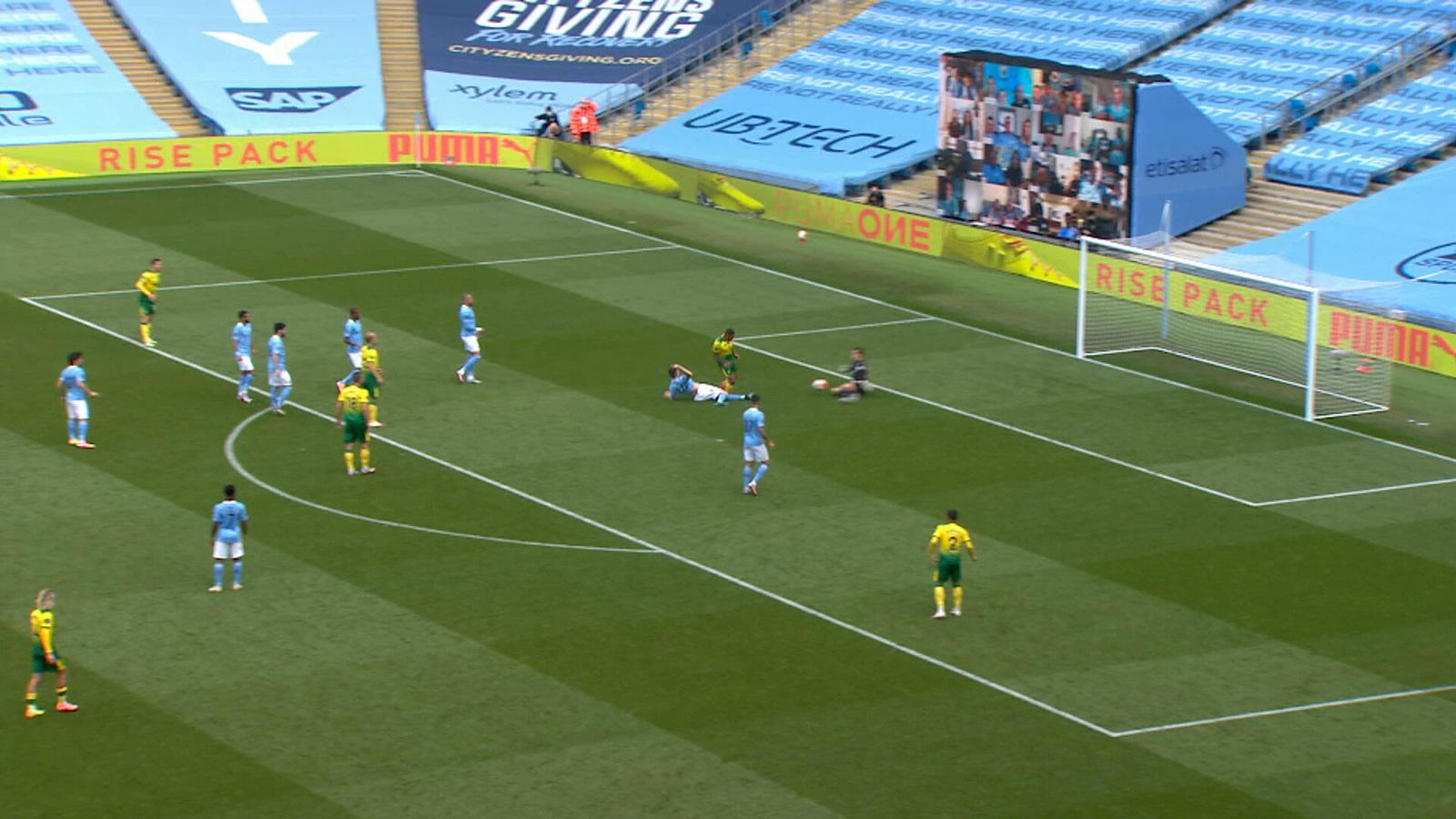 Ederson makes smart save (58) | Football News | Sky Sports