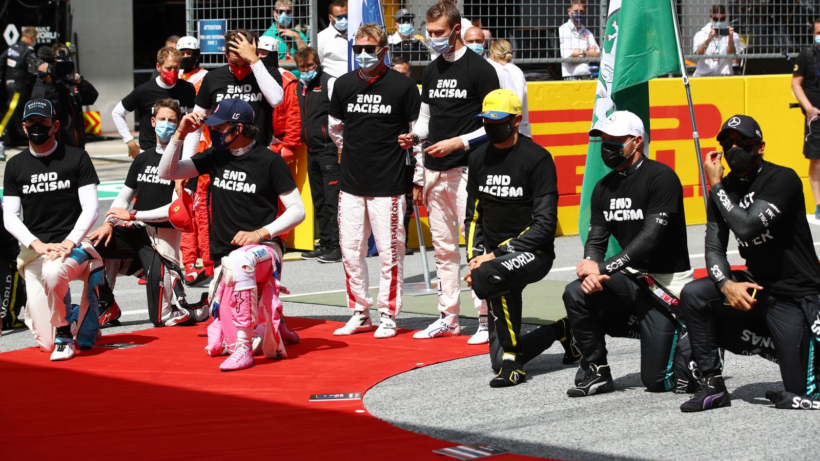 Lewis Hamilton hopes F1 drivers' understanding of taking a knee grows ...