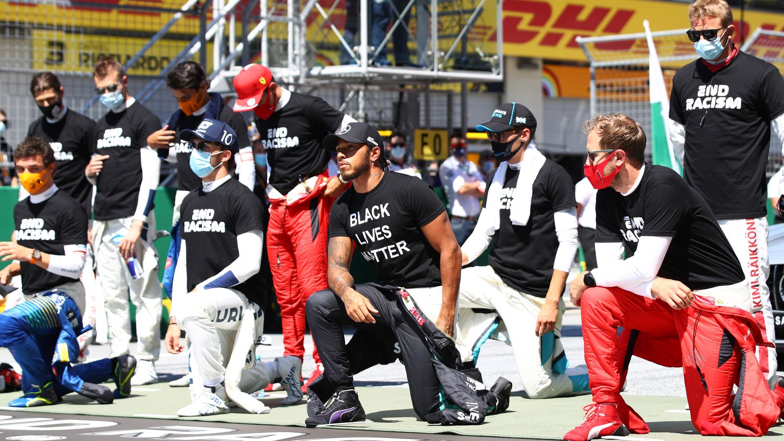 F1 drivers explain different stances on taking a knee at Austrian GP ...