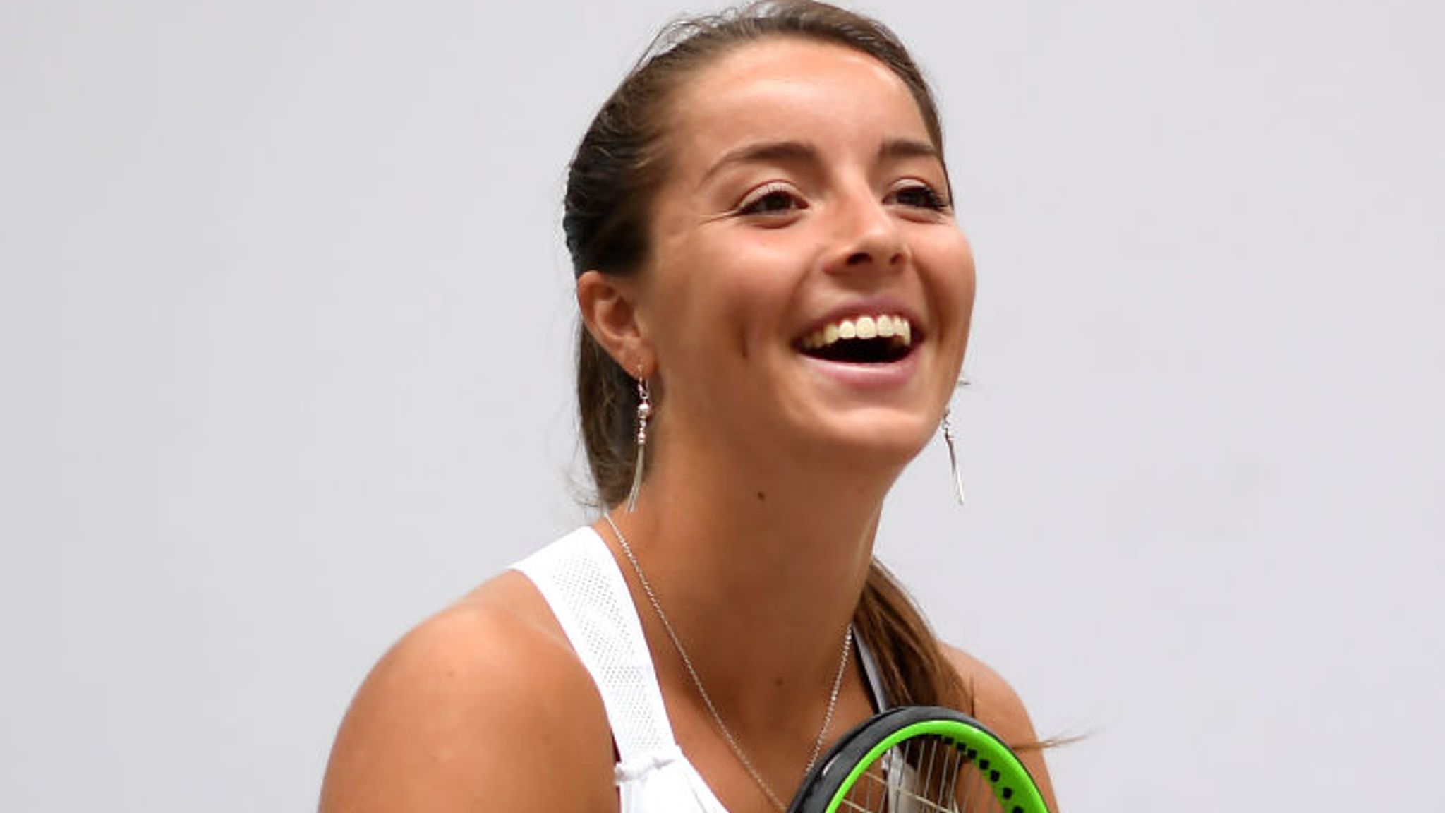 British tennis star Jodie Burrage is back in the limelight after years ...