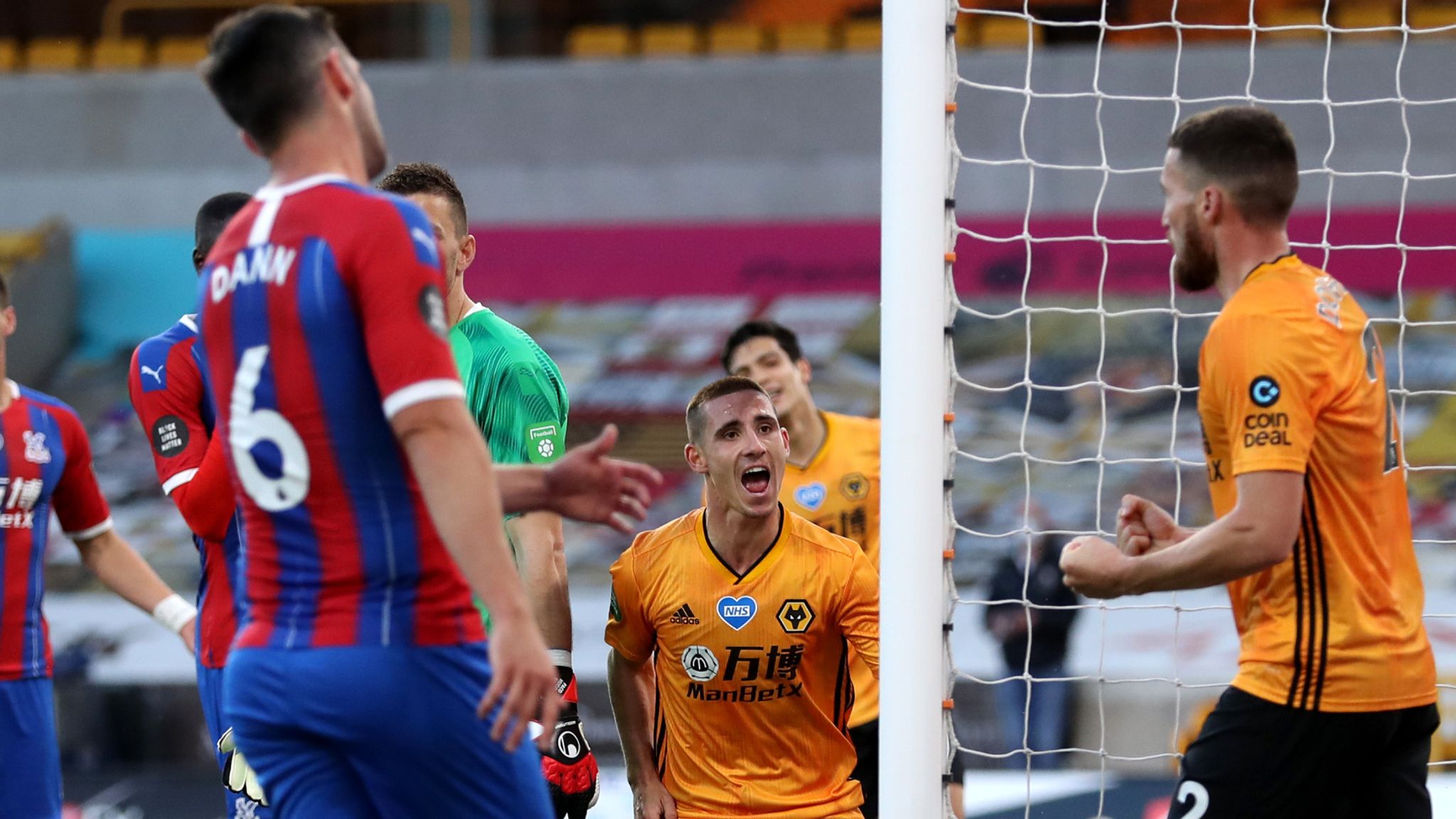 Wolves 2-0 Crystal Palace: Daniel Podence, Jonny goals close hosts in ...