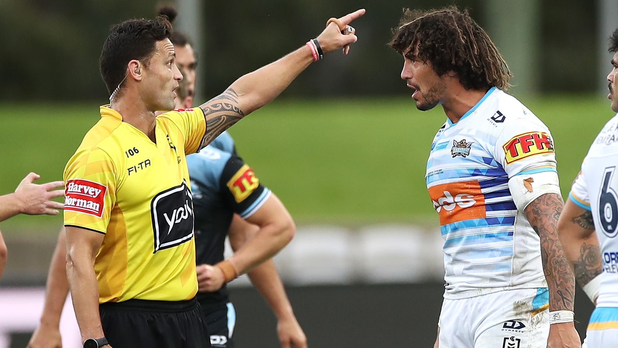 Kevin Proctor: Gold Coast Titans forward sent off for biting, NRL ...