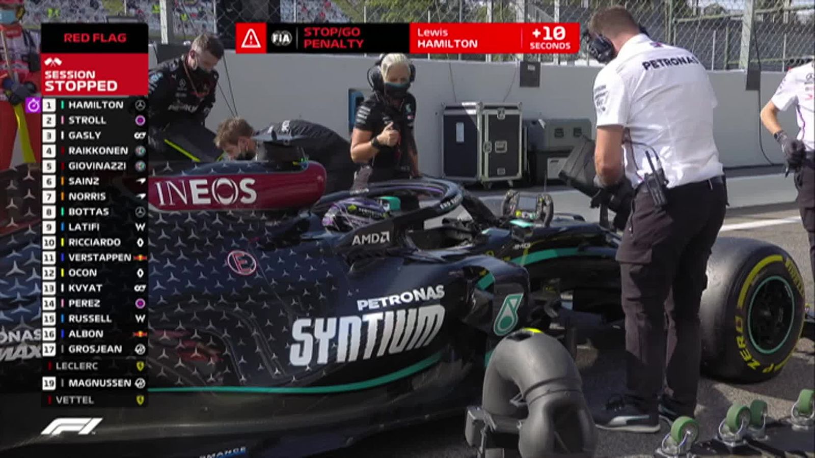 Hamilton given ten second penalty | F1 News | Sky Sports