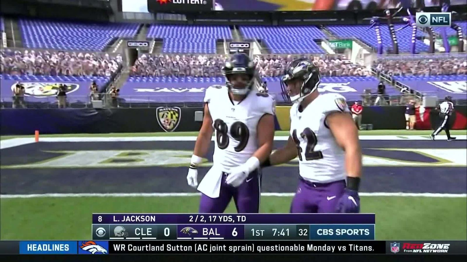 Brilliant one-handed catch from Andrews | NFL News | Sky Sports