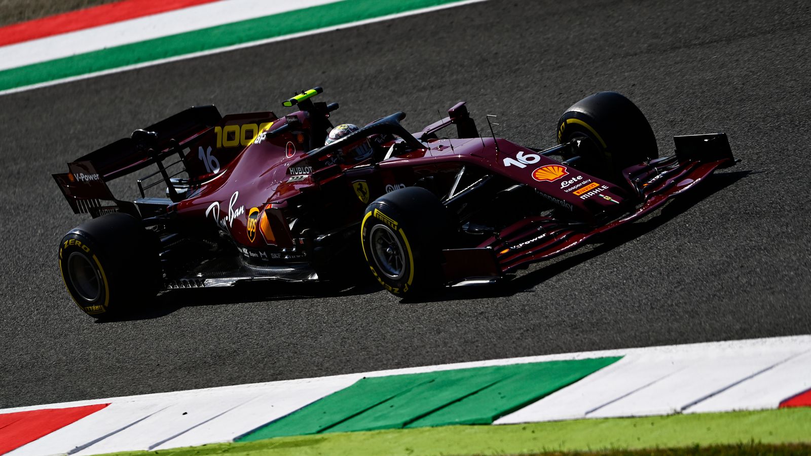 Tuscan GP: Ferrari debut new-look burgundy livery to mark 1000th race ...