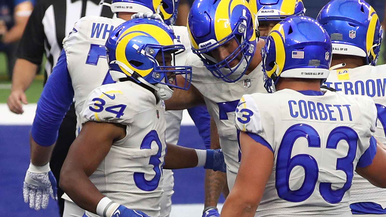 Dallas Cowboys 17-20 Los Angeles Rams: Malcolm Brown scores two TDs in ...