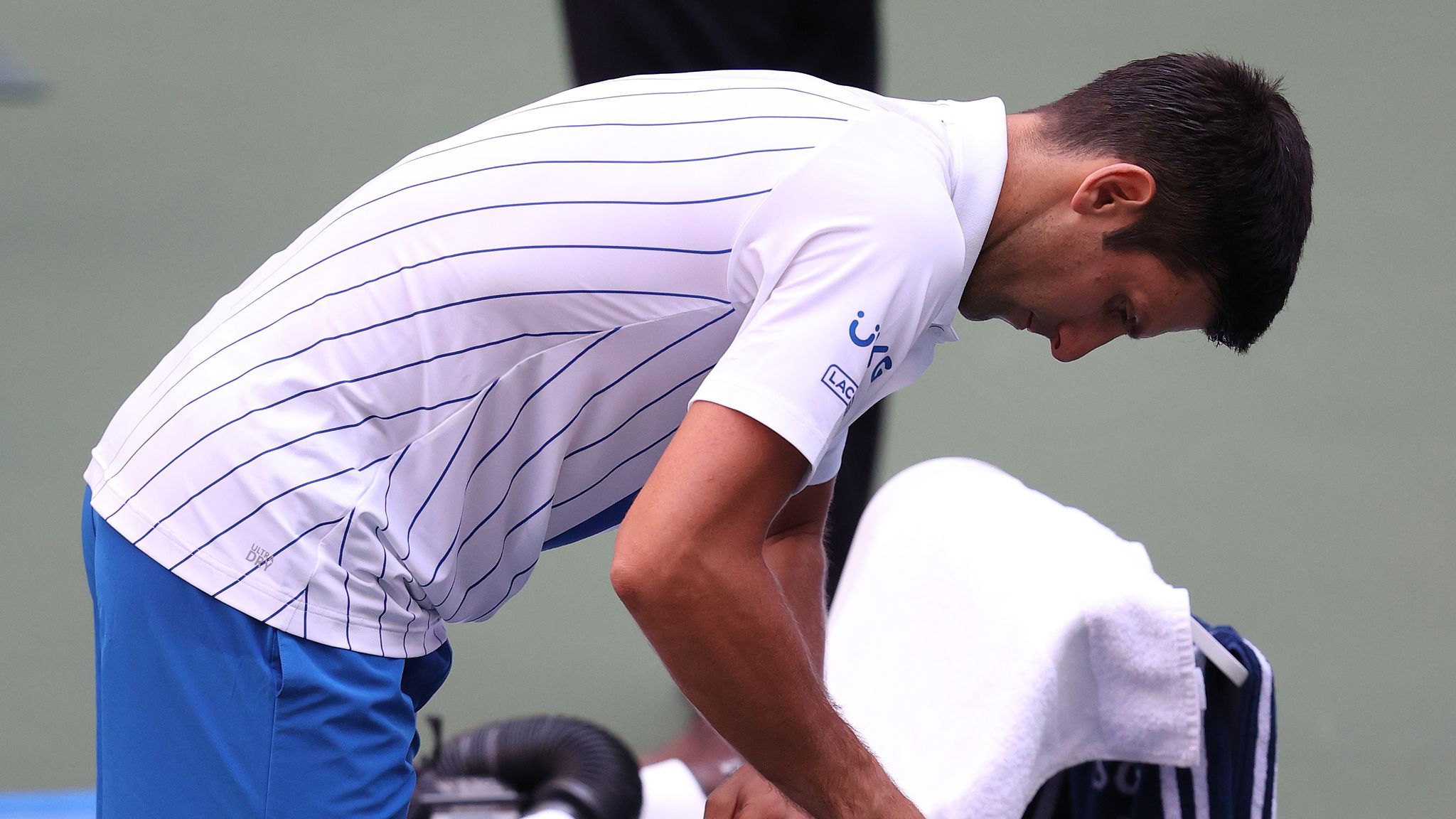 Novak Djokovic defaulted from US Open for striking ball at line judge ...