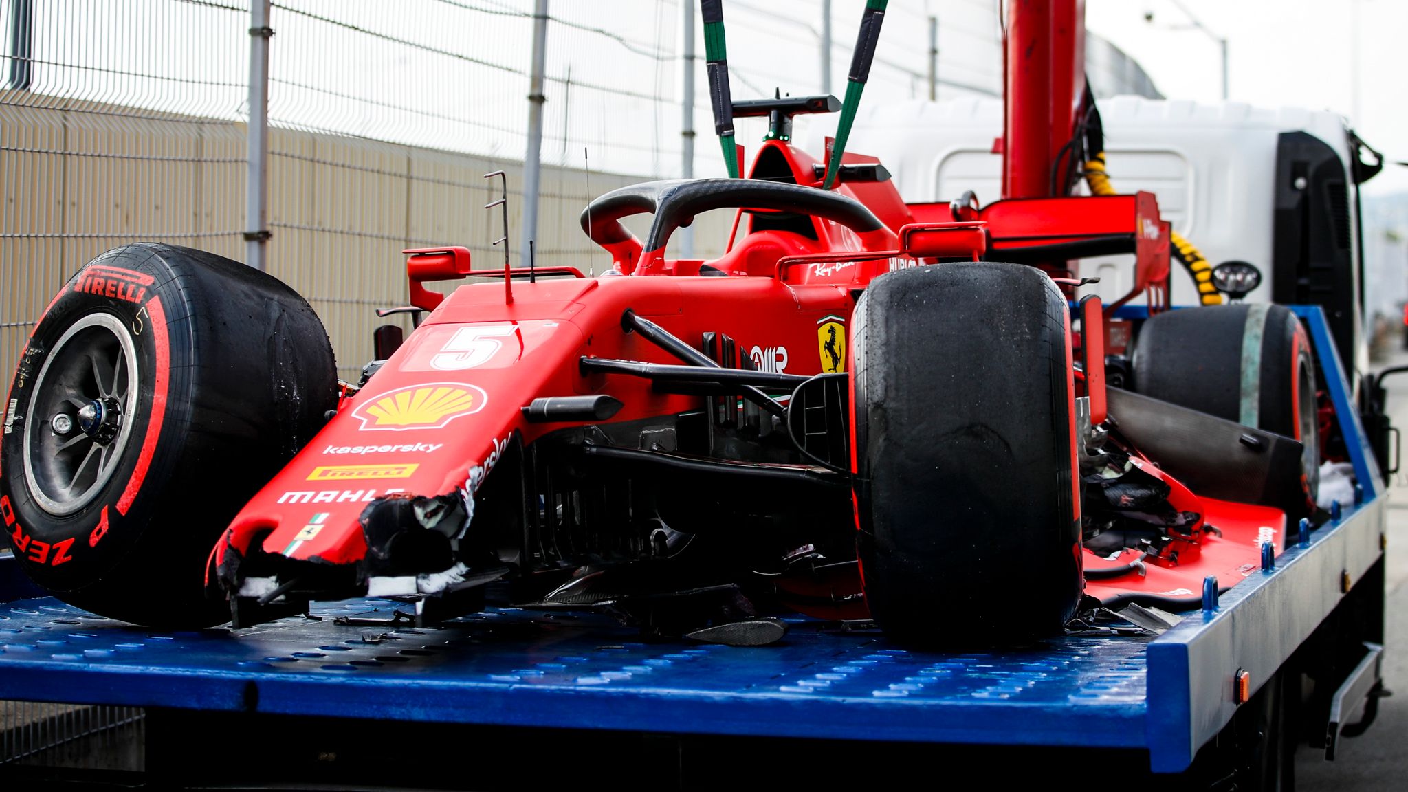 Sebastian Vettel reacts to 'scary' qualifying crash at Russian GP | F1 ...