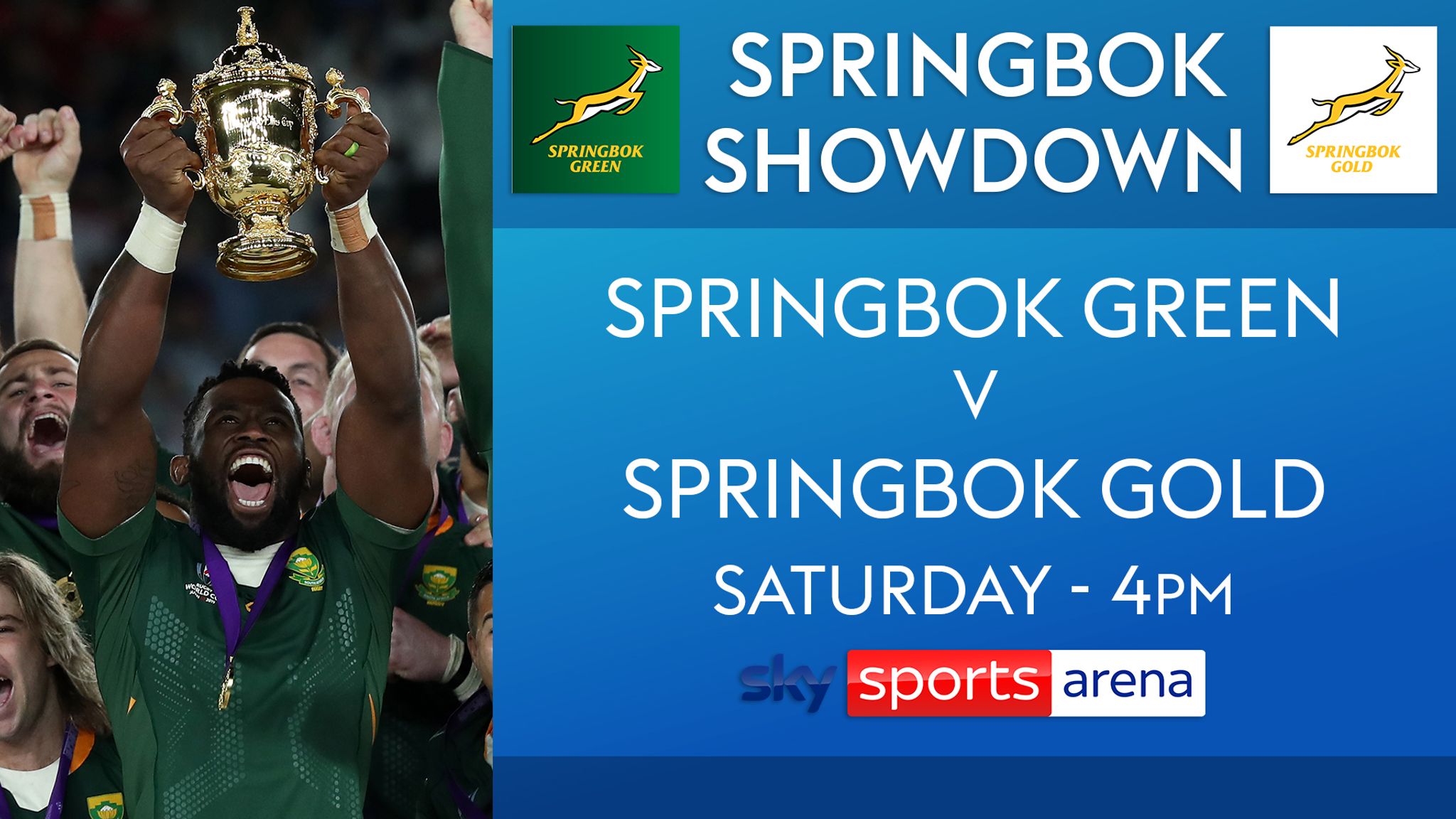 Springbok Green vs Springbok Gold: SA clash live on Sky Sports | Rugby ...