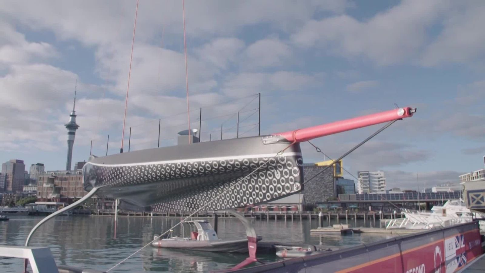 Ben Ainslie and Team UK unveil America's Cup boat | Sailing News | Sky ...