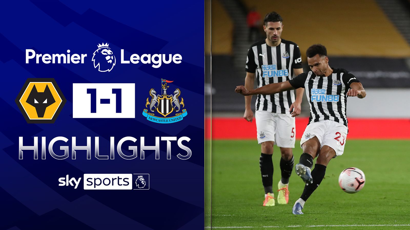 Late Murphy free-kick denies Wolves | Football News | Sky Sports