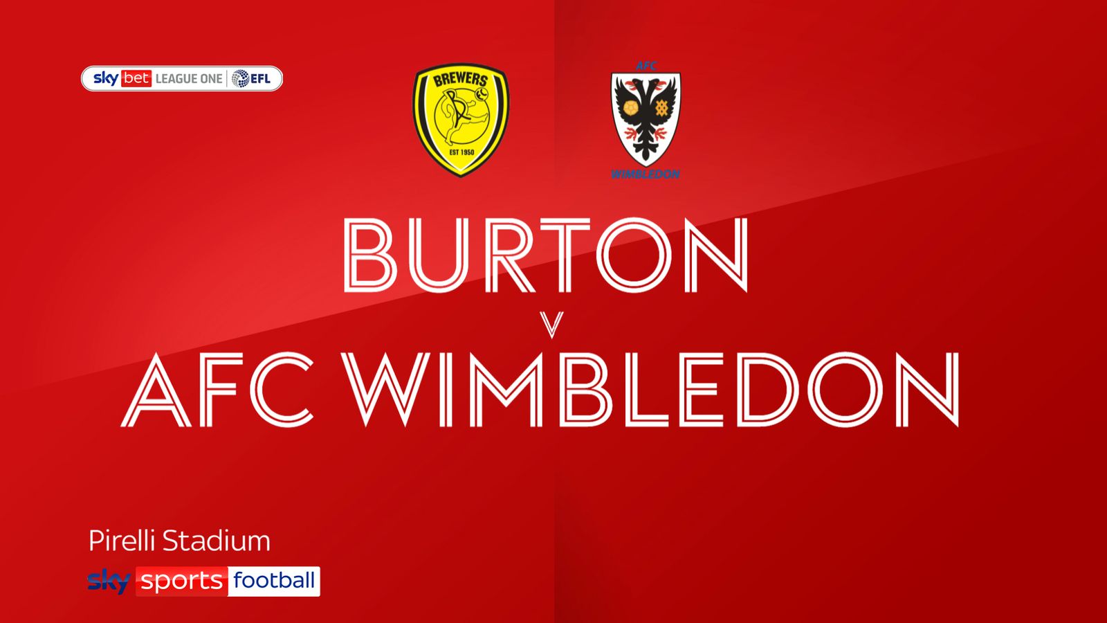 Burton 1-1 AFC Wimbledon: All square at the Pirelli Stadium | Football ...