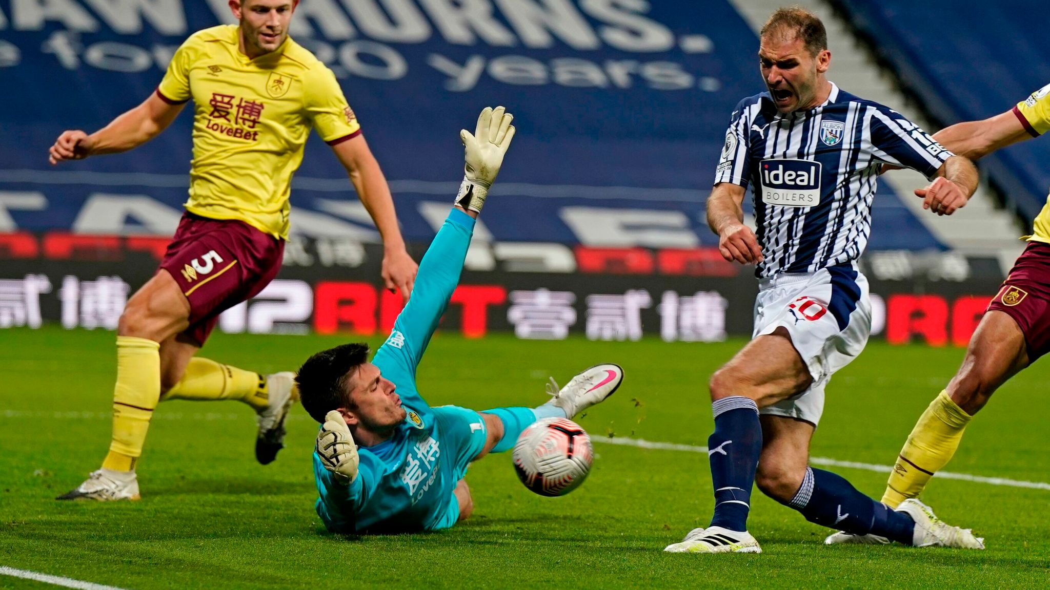 West Brom 0-0 Burnley: Goals dry up at The Hawthorns as sides play out ...