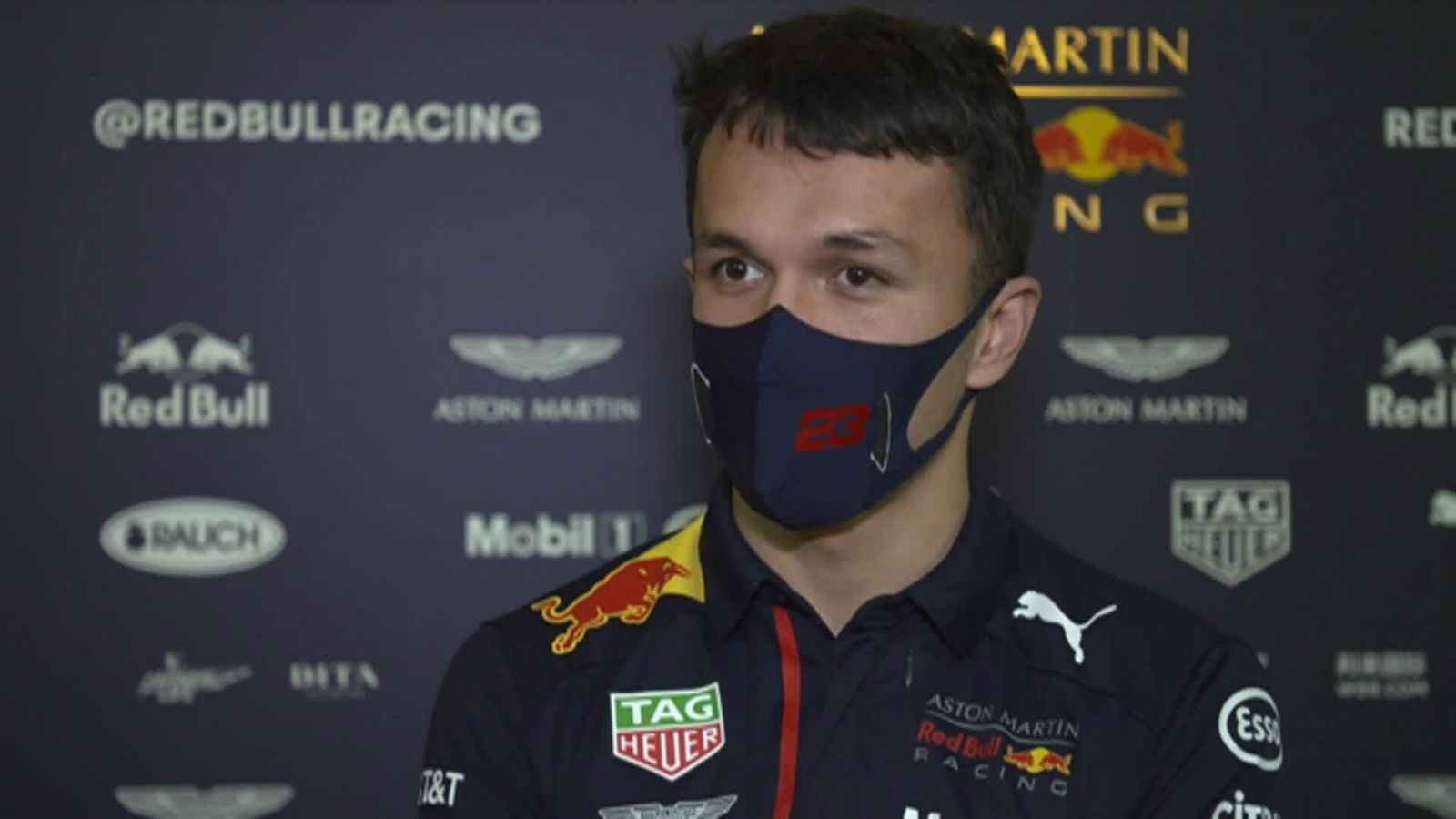 Albon's reaction to big crash! | F1 News | Sky Sports