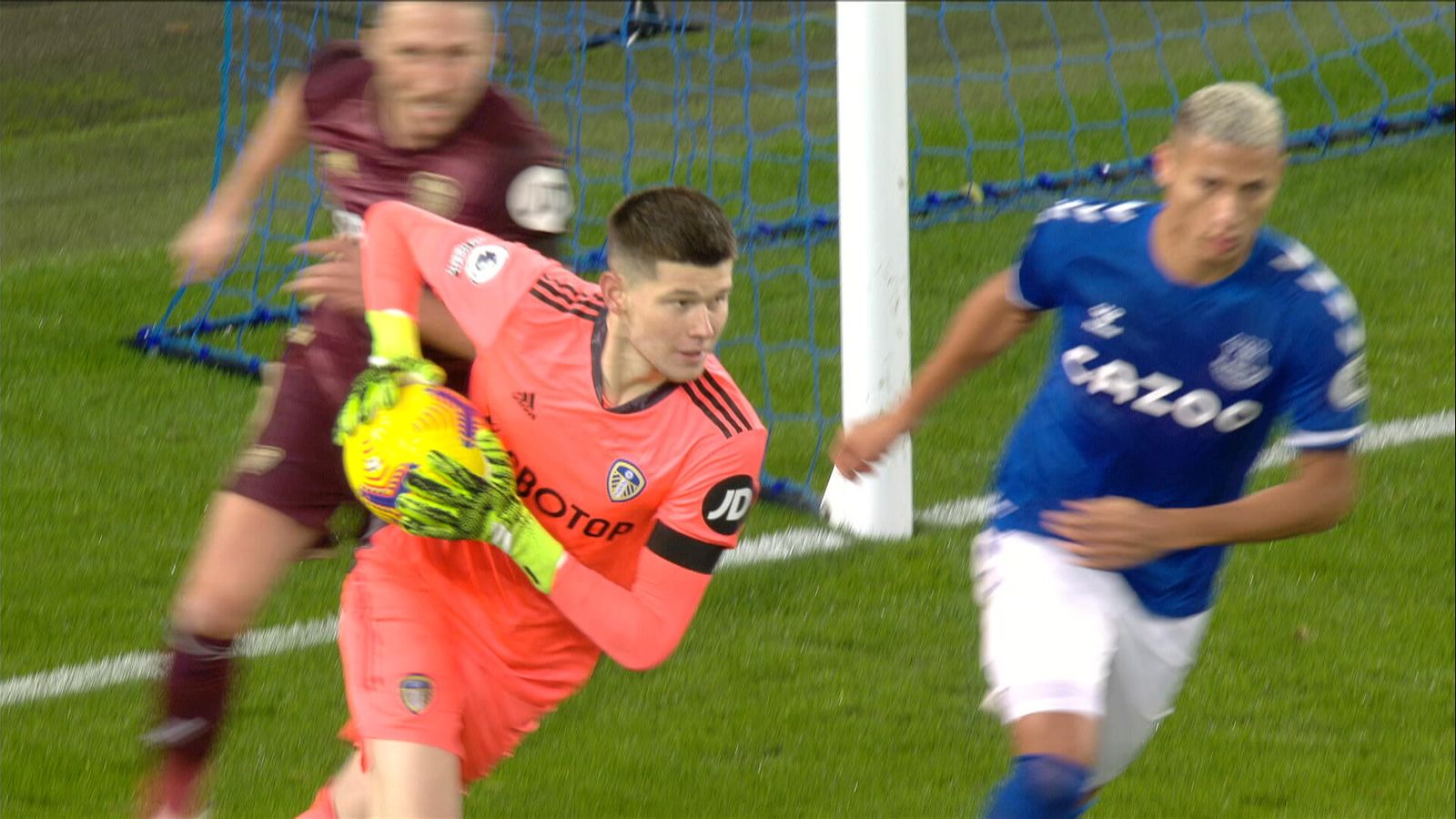 Holgate fires at Meslier (39) | Football News | Sky Sports