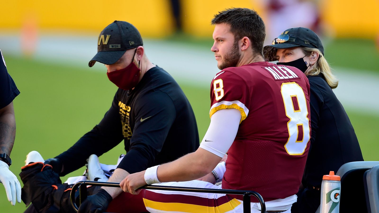 Kyle Allen: Washington quarterback dislocates left ankle in loss to New ...