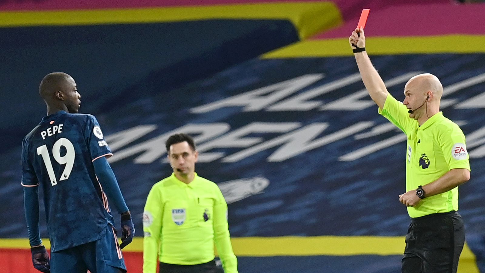 Mikel Arteta calls Nicholas Pepe's conduct unacceptable after Leeds red ...