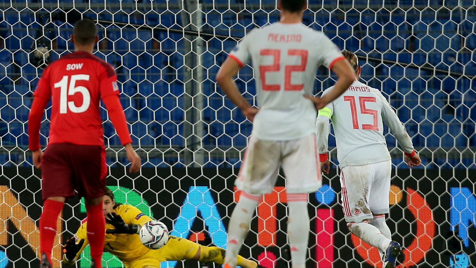 Sergio Ramos's double penalty horror show in Spain's Nations League ...