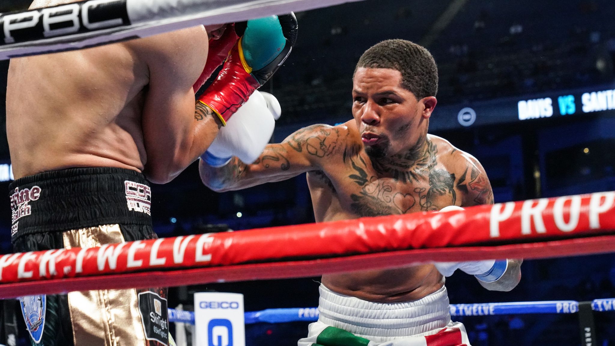Gervonta Davis explosively knocks out Leo Santa Cruz with huge uppercut ...