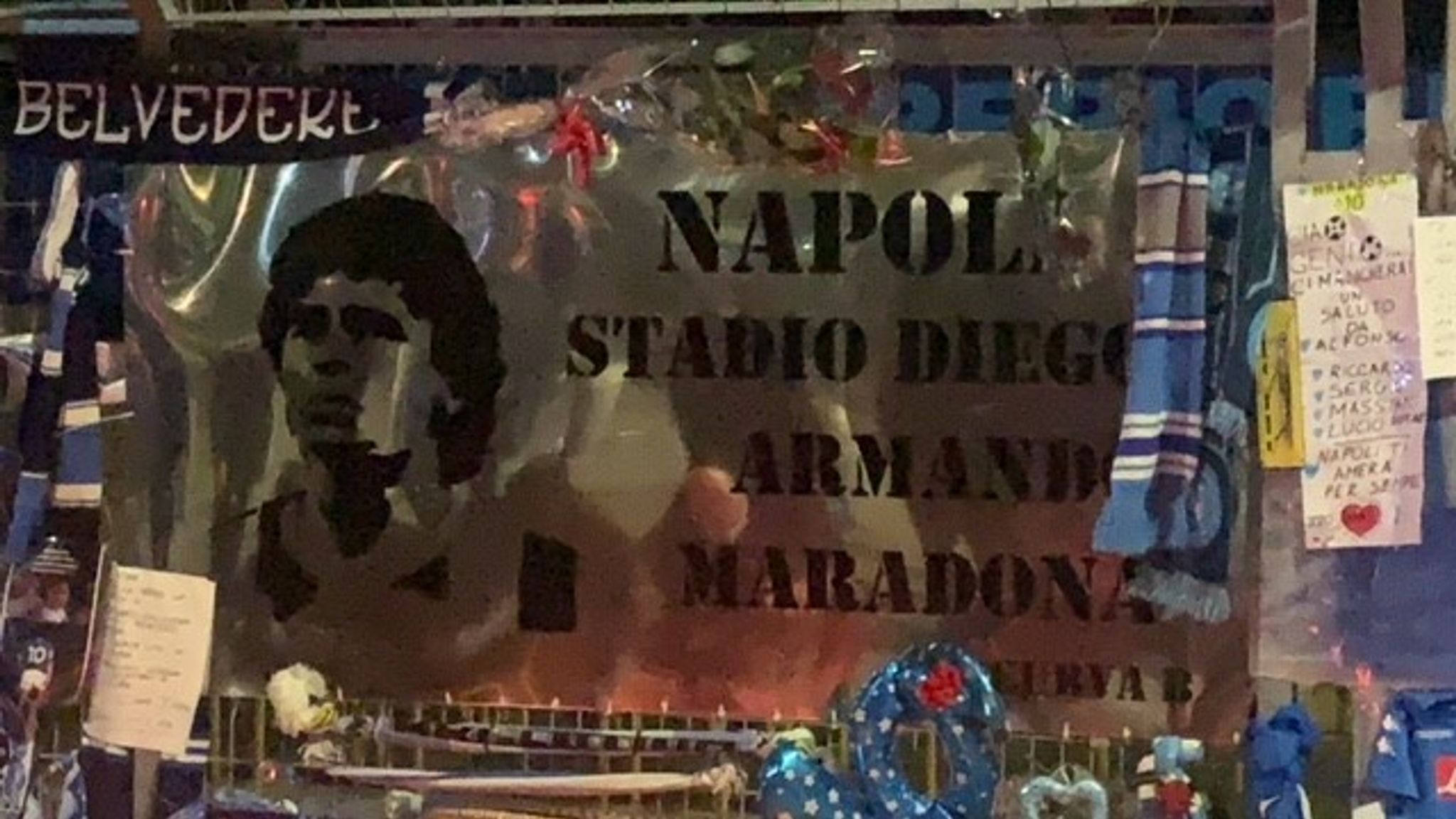 Diego Maradona: How Naples has mourned its football 'god' | Football ...