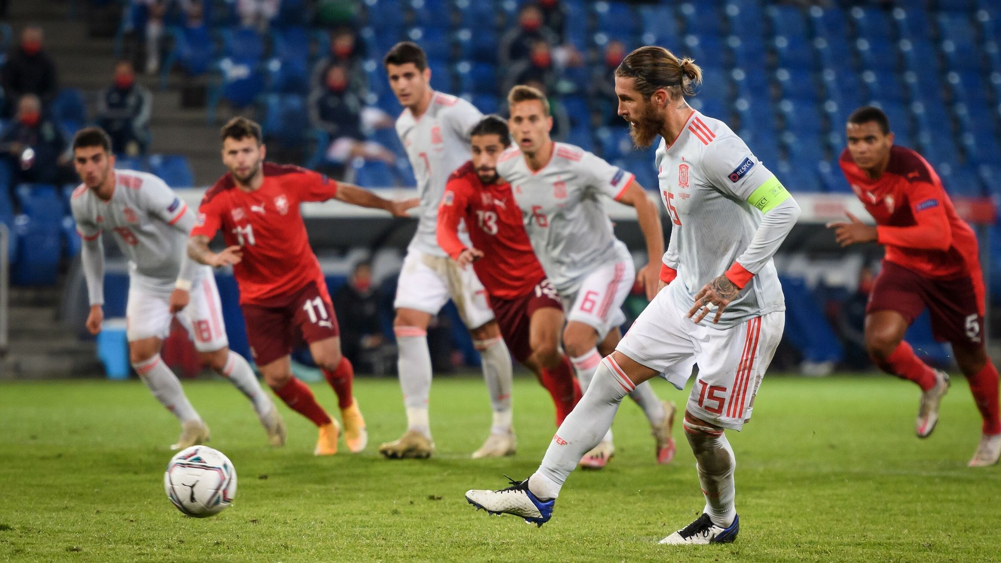 Sergio Ramos's double penalty horror show in Spain's Nations League ...