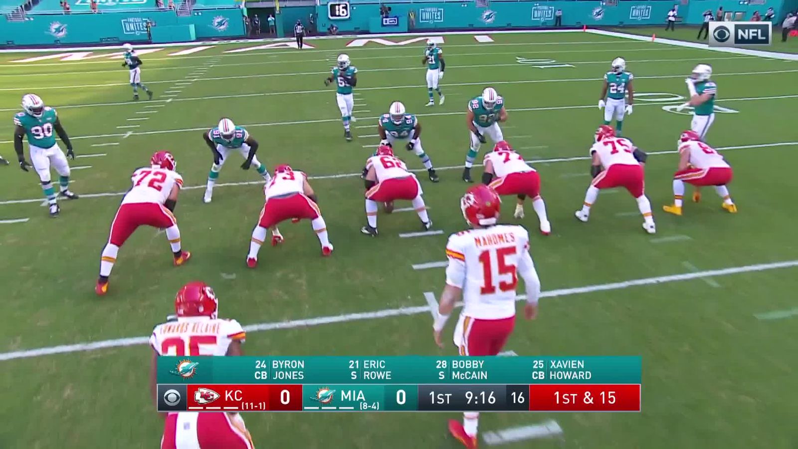 Mahomes gives up rare interception | NFL News | Sky Sports