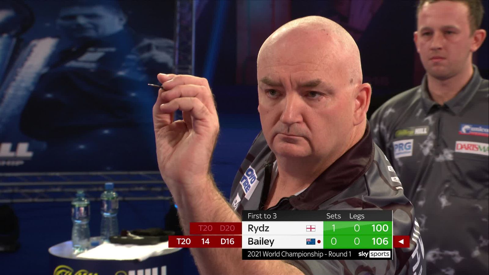 Bailey on the board with 106 | Darts News | Sky Sports
