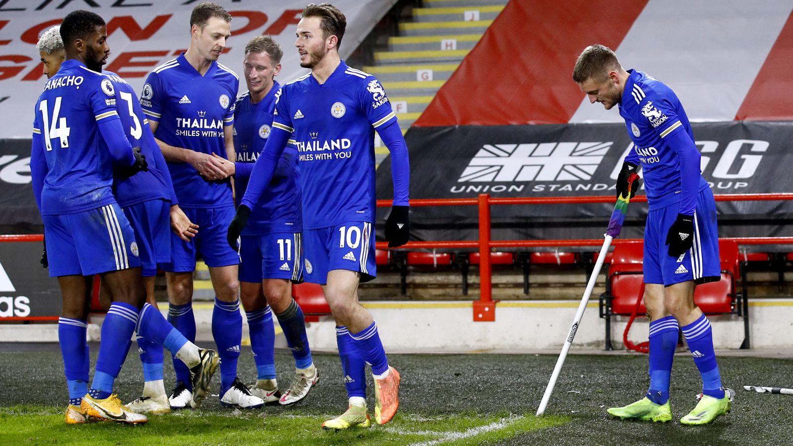 Jamie Vardy gifts rainbow corner flag to Leicester LGBT+ fans group ...